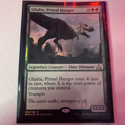 FOIL GHALTA, PRIMAL HUNGER GAME FULL ART PROMO MTG MAGIC GATHERING | eBay