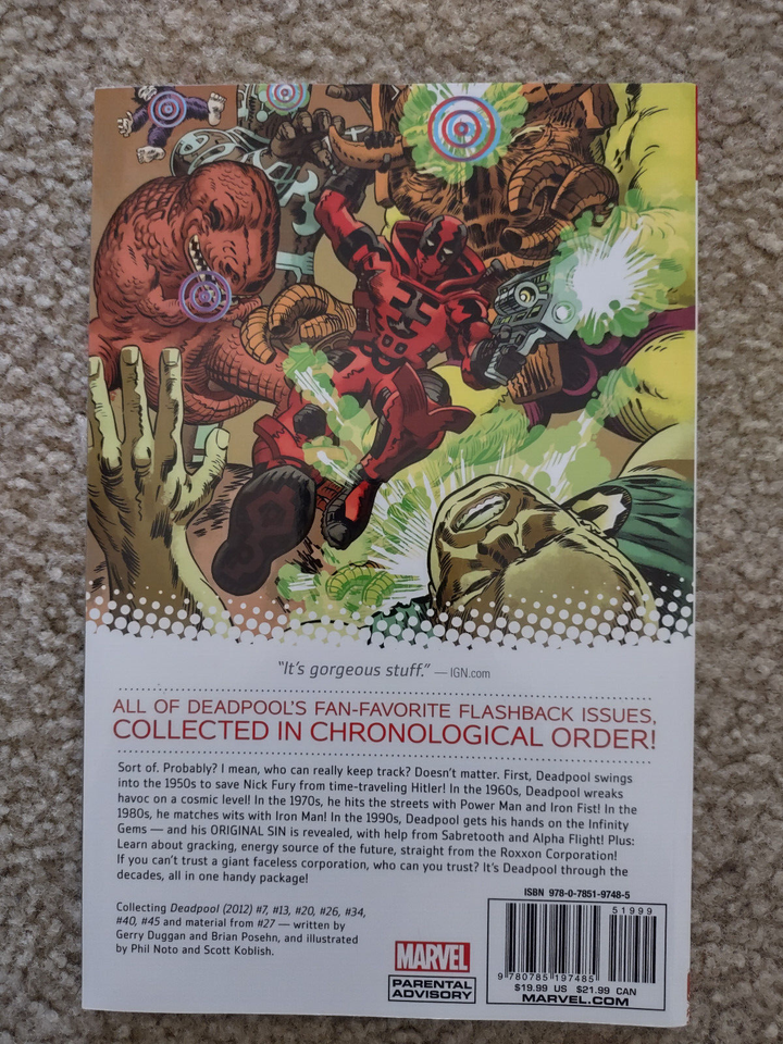 Marvel Now! Deadpool Flashbacks Paperback Comic Book 9780785197485| eBay