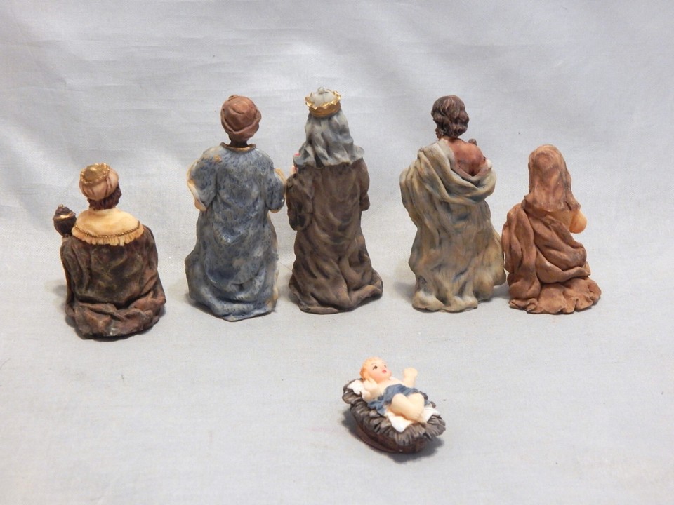 Monte Fiori Italy Miniature Nativity 7 Piece Set Joseph, Mary, Jesus ...
