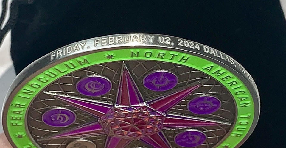 Tool Dallas Coin 2024 concert tour fear inoculum 2/2 American Airlines ...