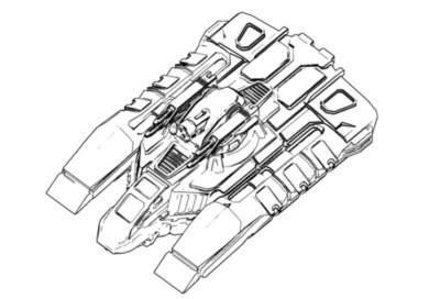 Epona Pursuit Vehicle | 6mm 1:285 Scale Vehicle | Battletech Miniature ...