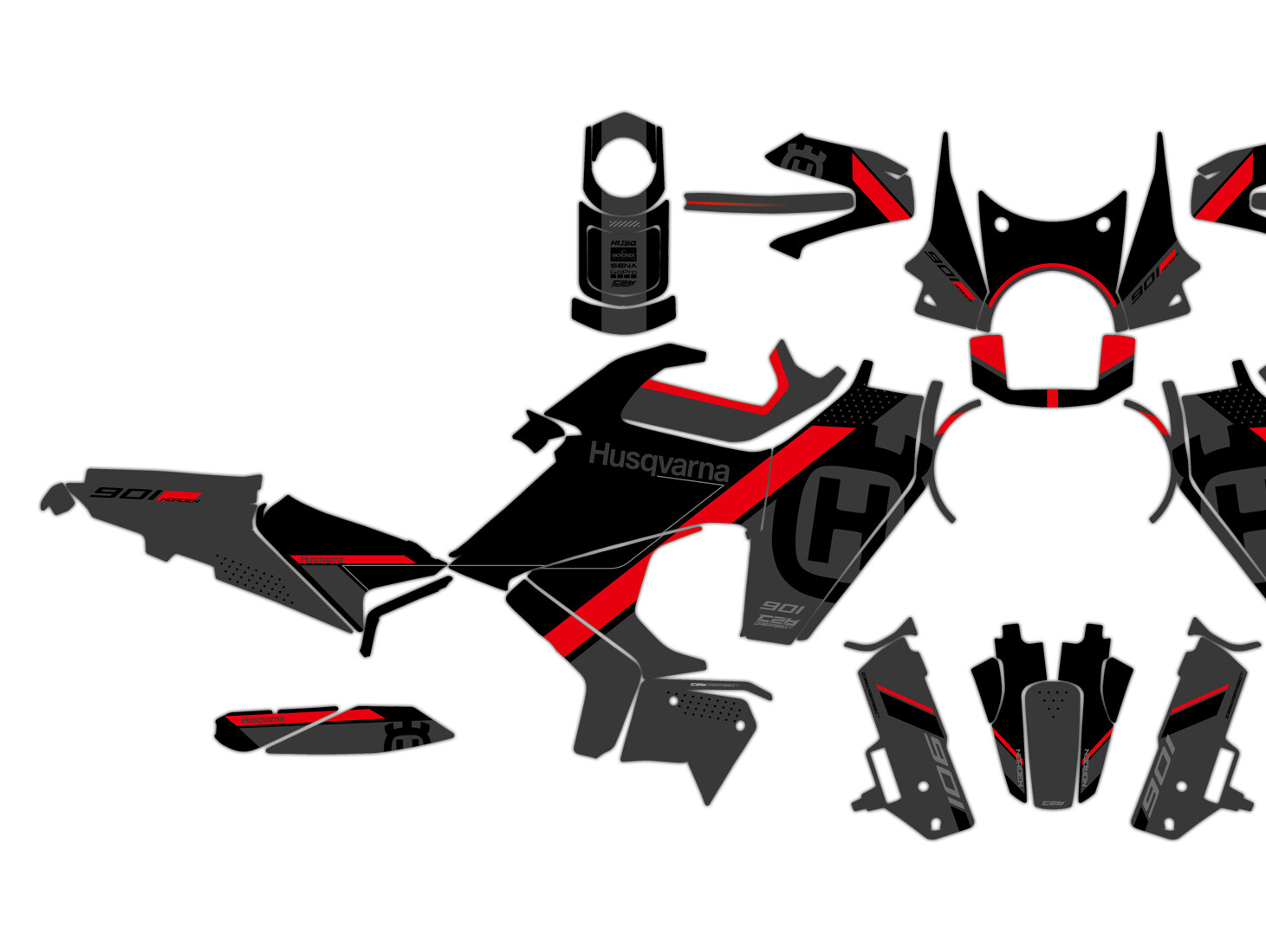 Full Graphic kit for 901 NORDEN Decal Sticker (HHS-BR) | eBay