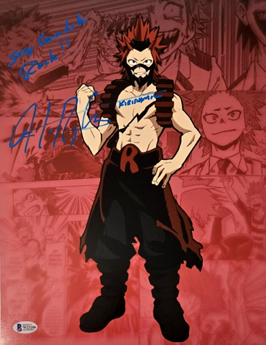 Justin Cook Signed Photo Kirishima My Hero Academia Autograph Beckett ...