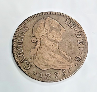 Spain Spanish Colonial Carol Carolus III 4 Reales 1775 M PJ Madrid Mint ...