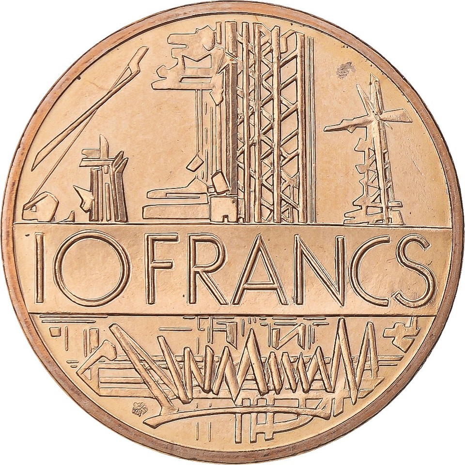 [#1046373] Moneta, Francia, Mathieu, 10 Francs, 1985, Paris, Tranche B ...