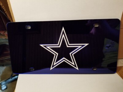 NFL Dallas Cowboys Laser License Plate Tag - Navy | eBay