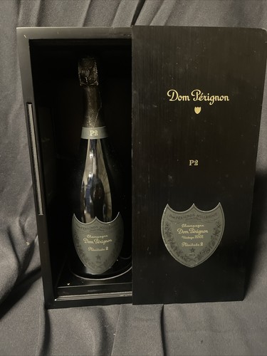 Dom Perignon Vintage P2 DUMMY EMPTY BOTTLE SEALED Display With Wooden ...