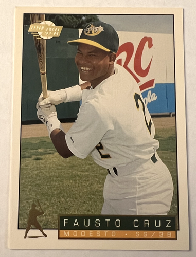1993-94 Fleer Excel Baseball Card #119 Fausto Cruz Modesto A's SS/3B | eBay