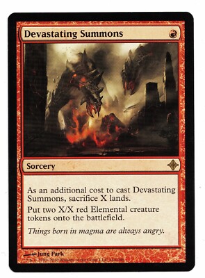Magic the Gathering MTG Card: Devastating Summons Rise of the Eldrazi ...