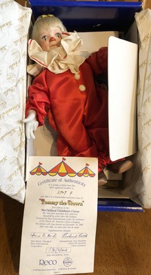 Tommy The Clow” Edwin Knowles Porcelain Doll By Reco 1990 | eBay