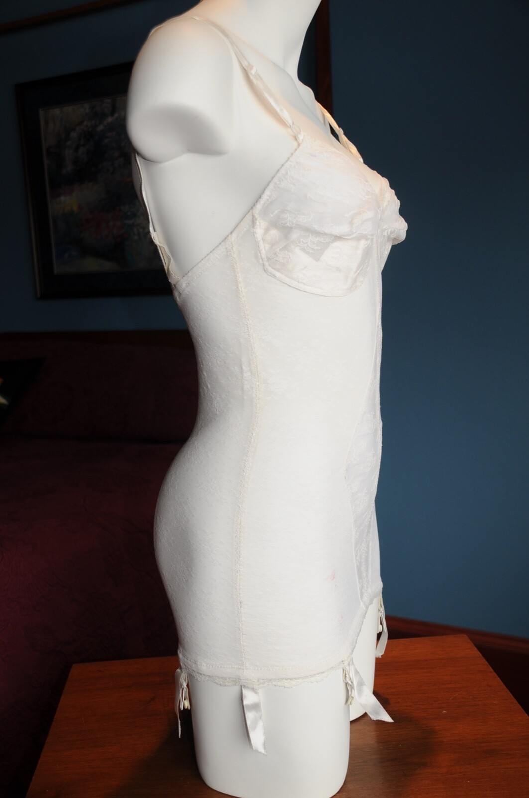 Vintage Character "Adlib" Open Bottom Corselette, 36B, White | eBay