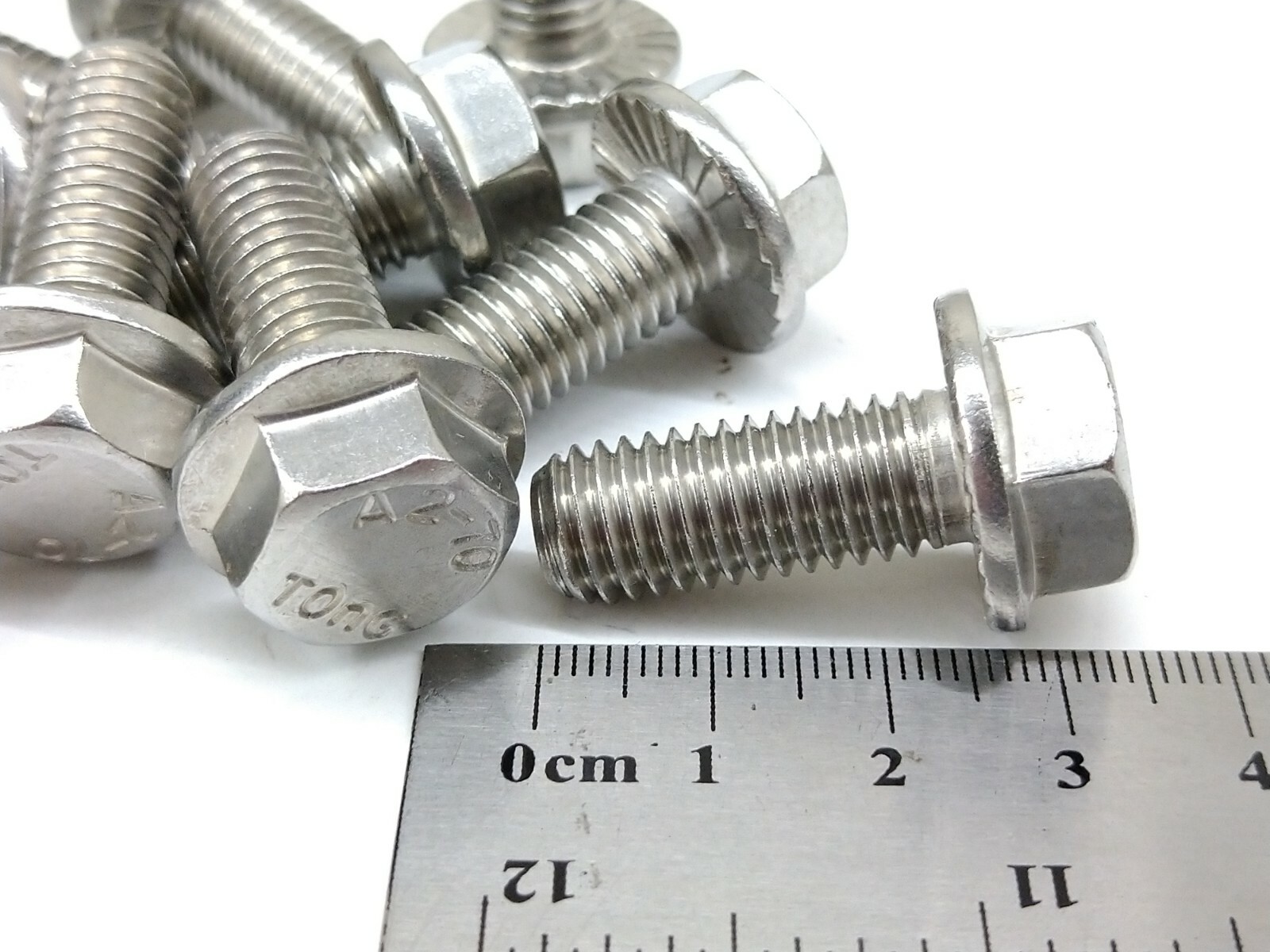 (4) M10-1.5 x 25 Metric Hex Flange Bolts STAINLESS STEEL 10mm x 25mm | eBay