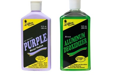California Custom - Purple Metal Polish 355ml + Aluminum Deoxidizer ...