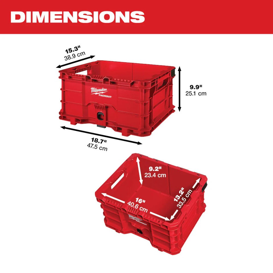 For Milwaukee 48-22-8440 PACKOUT Impact Resistant Tool Storage System ...