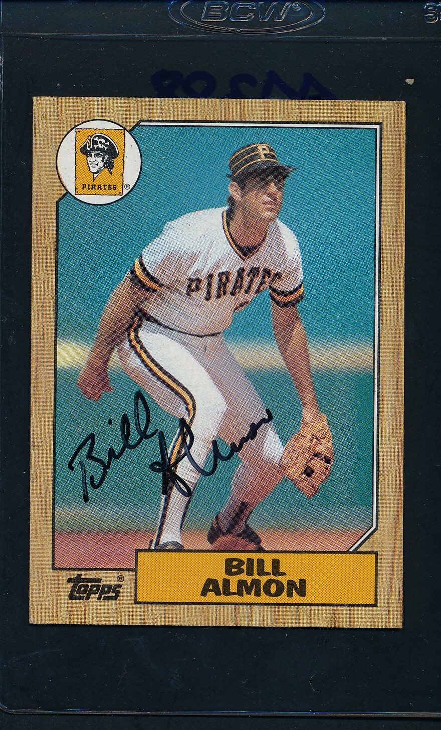 1987 Topps #447 Bill Almon Pirates Signed Auto *44388 | eBay