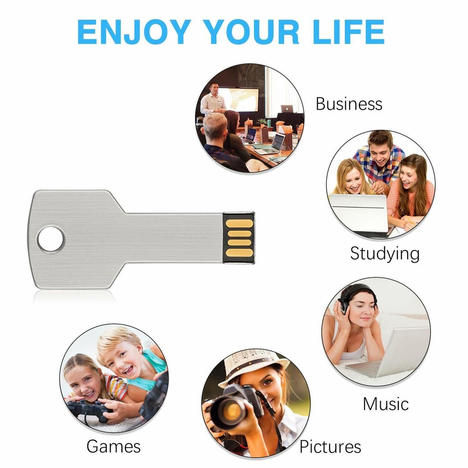 Secure Key Ring Style 128GB USB Flash Drive | eBay