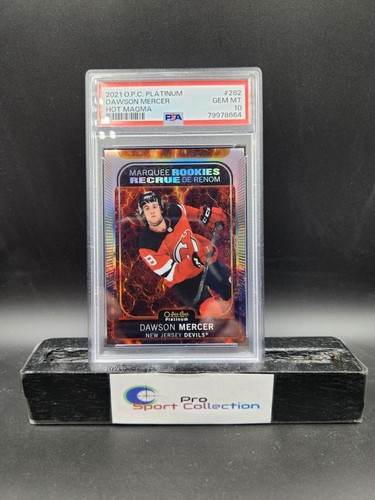 2021-22 O-PEE-CHEE PLATINUM DAWSON MERCER HOT MAGMA MARQUEE ROOKIE /499 ...