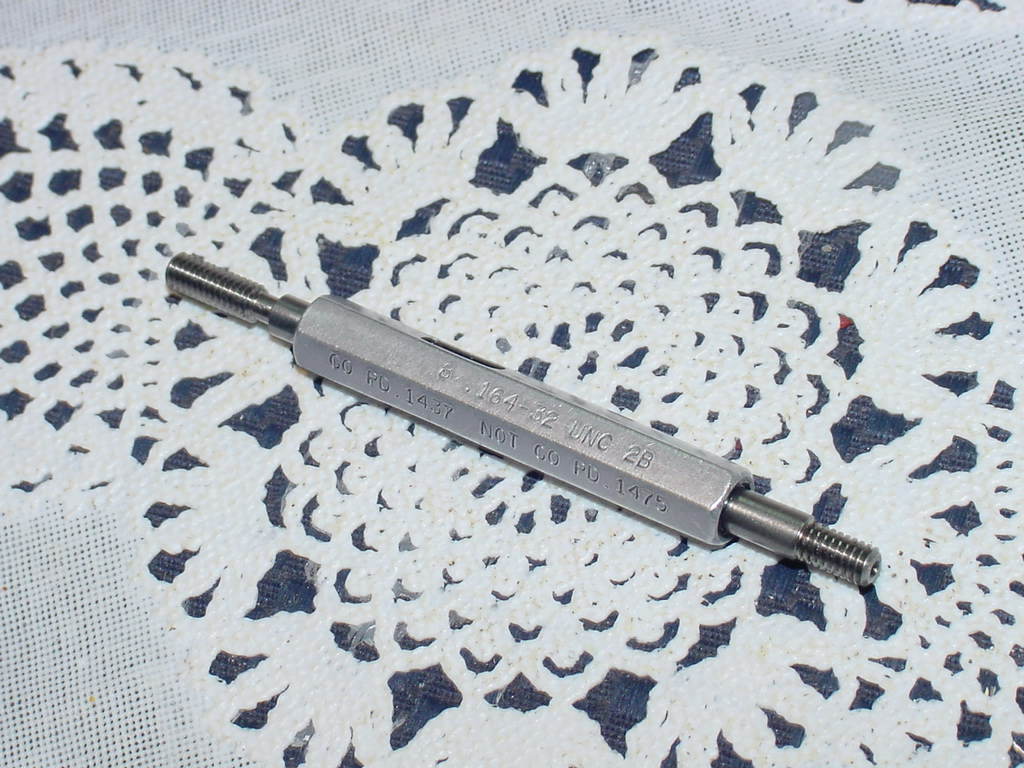 Alameda .164-32 UNC-2B Thread Plug Gage GO PD .1437 NOGO PD .1475 | eBay