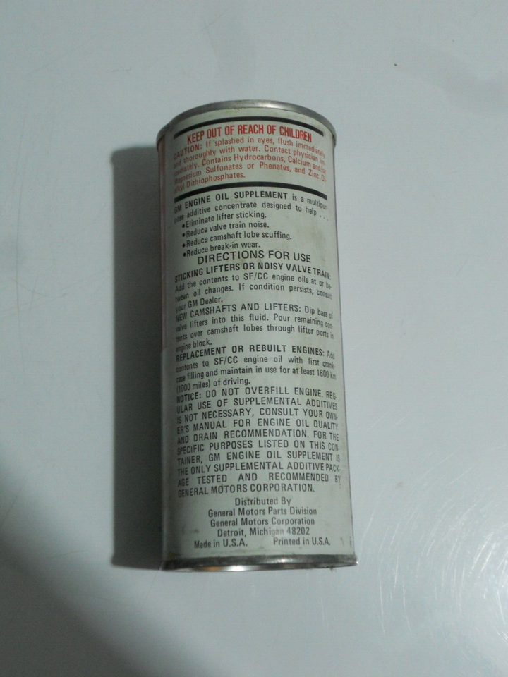 NOS GENUINE GM SUPER ENGINE OIL SUPPLEMENT # 1052367 16OZ EOS | eBay