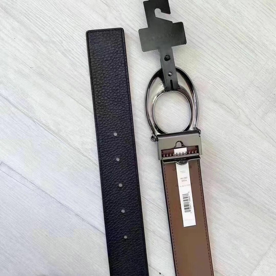 NWT Coach Signature Buckle Cut To Size Reversible Belt 38 Mm for men ...