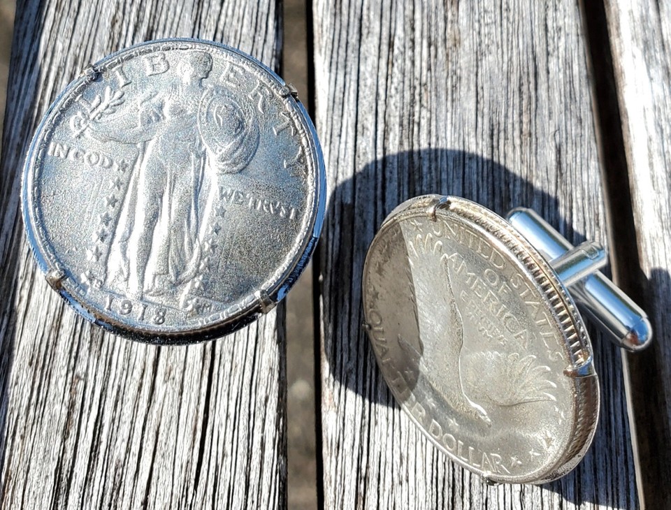 1918-S U.S. Standing Liberty & Flying Eagle Quarter Dollar Coin ...