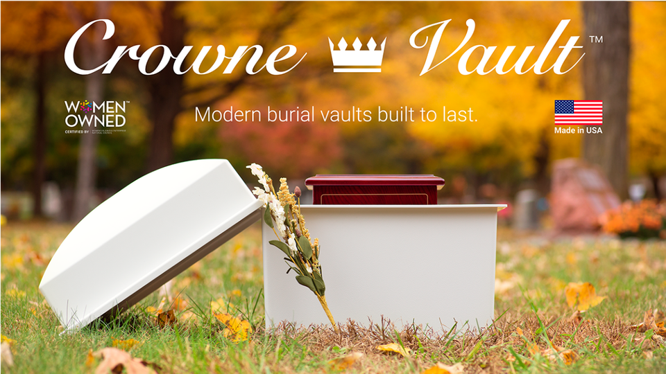 Crowne Vault Extra-Large White Polymer Double Funeral Cremation Urn ...