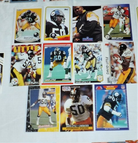 DAVID LITTLE - Inside Line Backer Pittsburgh Steelers 11 Card Assorted ...