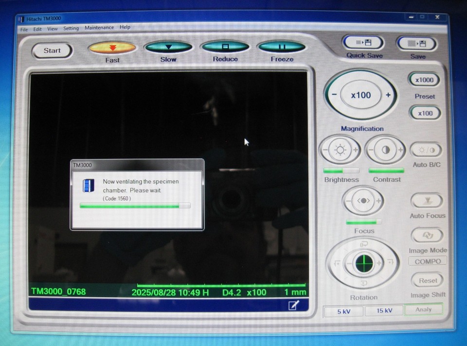 C199973 Hitachi TM3000 Tabletop Microscope Scanning Electron Microscope ...