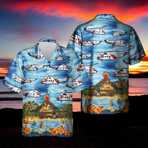 Coast Guard Sikorsky Hh-52 Seaguard Helicopter Hawaiian Shirt - Hot Sale 2024 | eBay