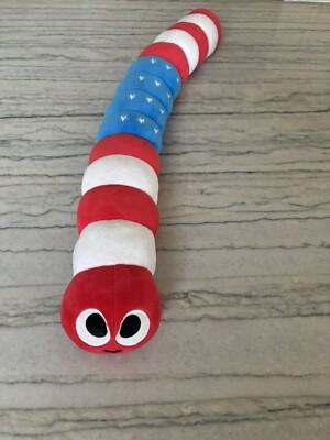 Slither.io Large 24" Bendable Plush Toy Series 1 Patriotic Red White ...