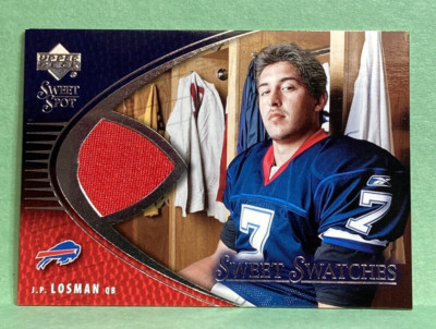 2004 Upper Deck Sweet Spot J.P. LOSMAN Sweet Swatches RC Card #SW-JL ...
