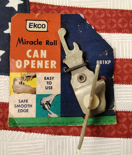 EKCO MIRACLE ROLL CAN OPENER 1958 NEW OLD STOCK | eBay