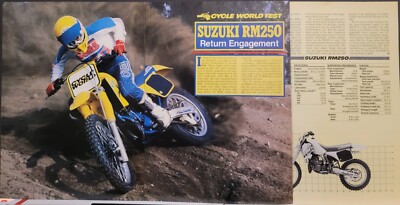 1987 Suzuki RM250 5p Motorcycle Test Article | eBay