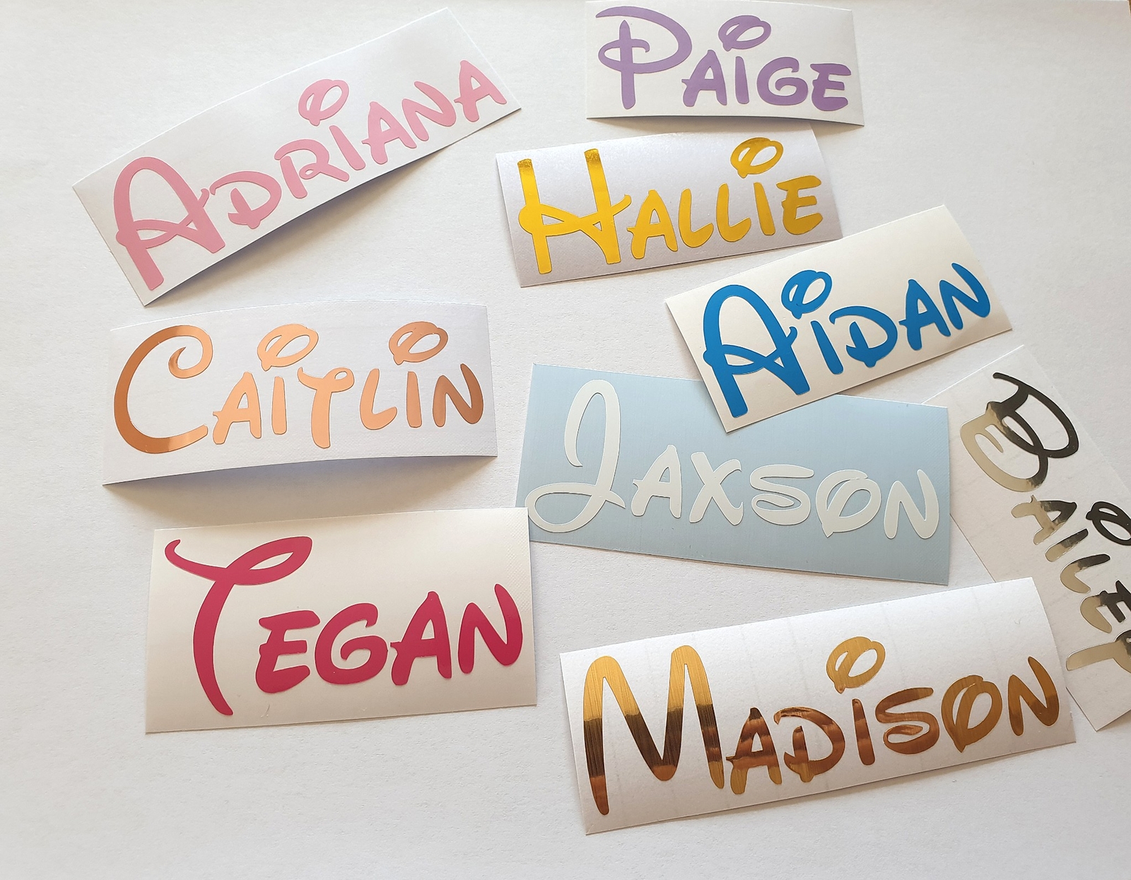 Personalised Disney Name Sticker for Water Bottle Vinyl Girls or Boys ...