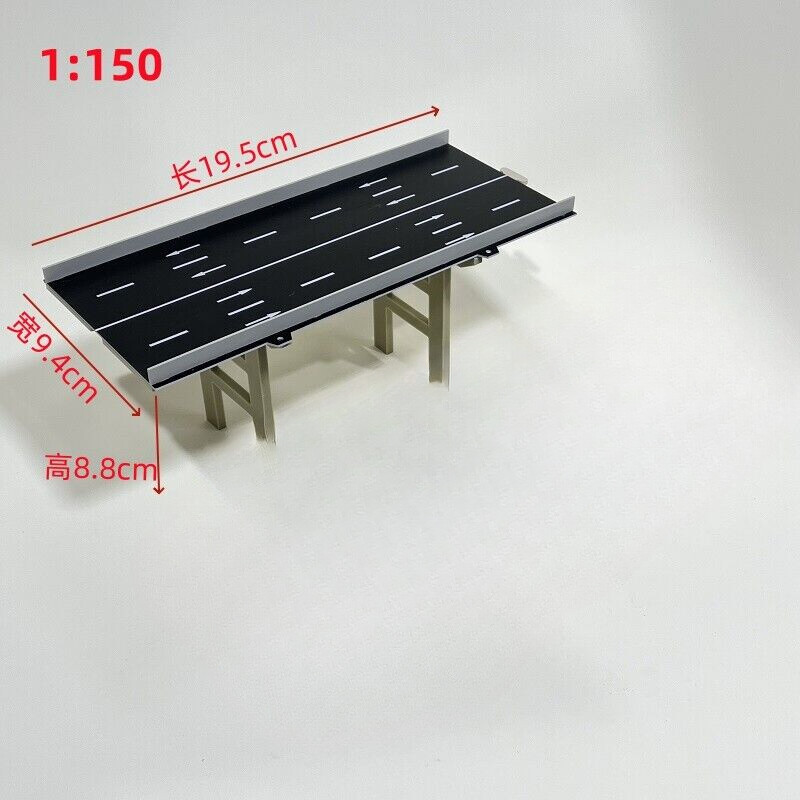 HO N Scale Diorama Highway Viaduct City Railway Scene Building Model ...