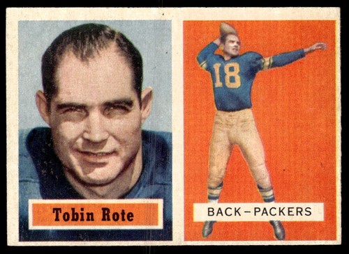 1957 Topps Tobin Rote Green Bay Packers #81 | eBay