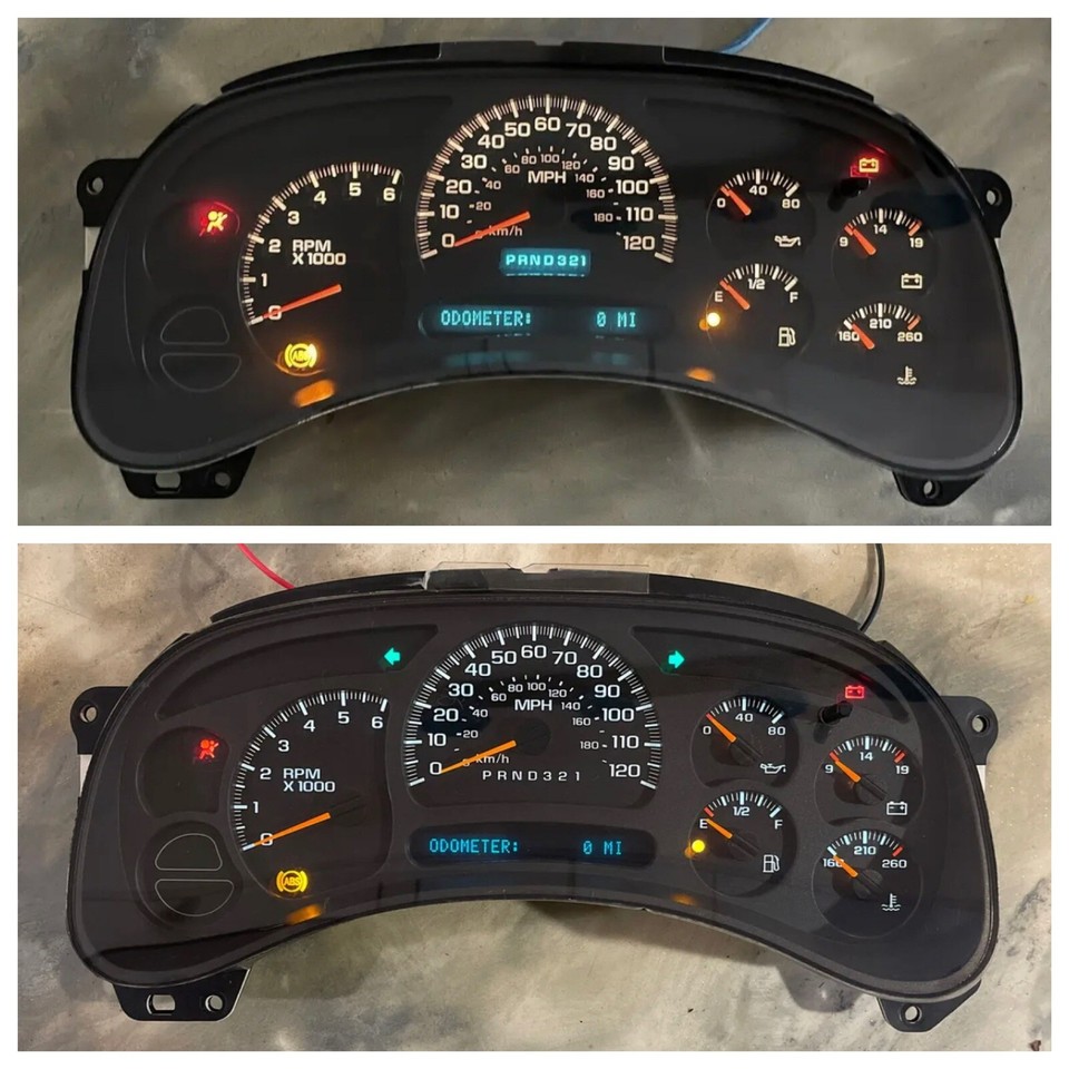 03-07 Silverado Sierra Yukon Suburban Tahoe Gauge Instrument Cluster ...