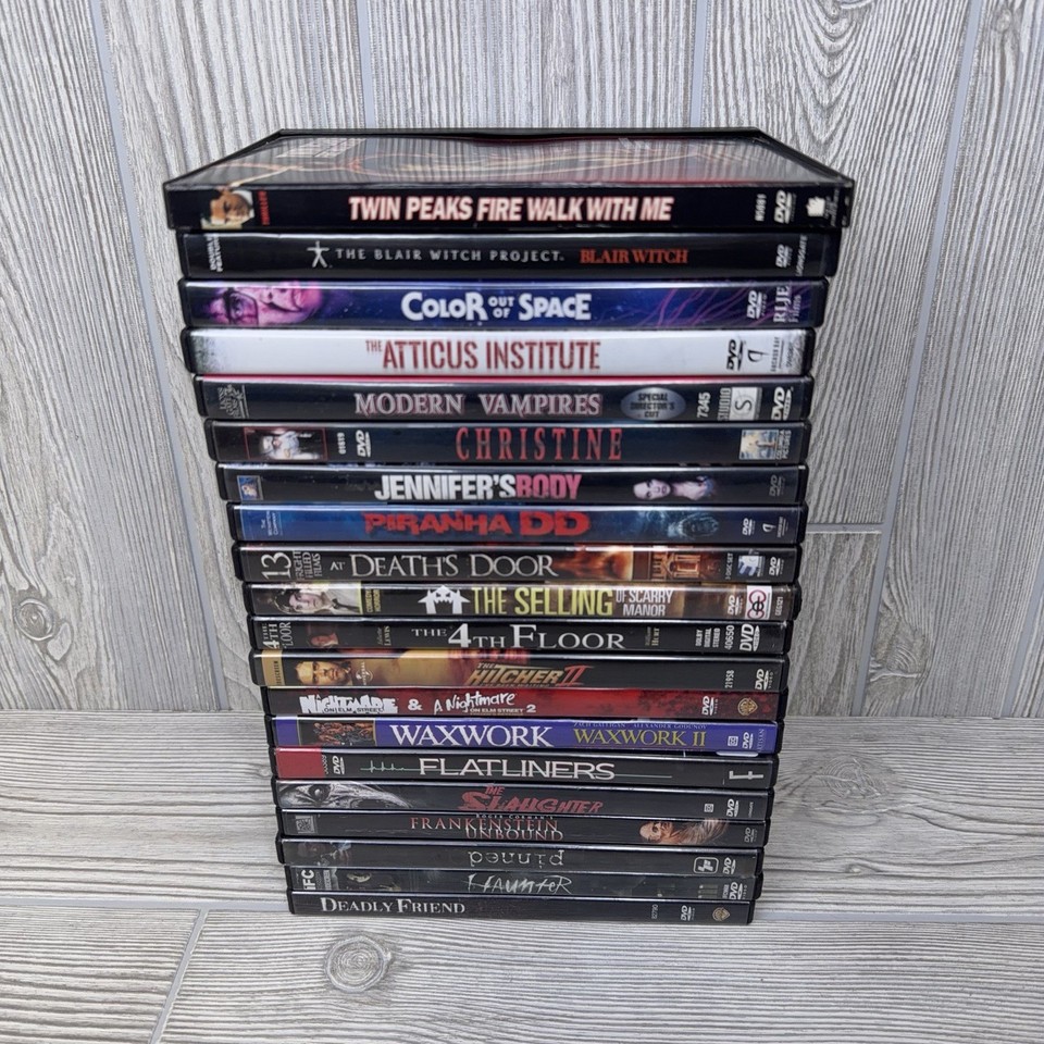 Lot of 20 Horror DVDs, Classic Scary Cheesy Sexy 80s to Modern | eBay