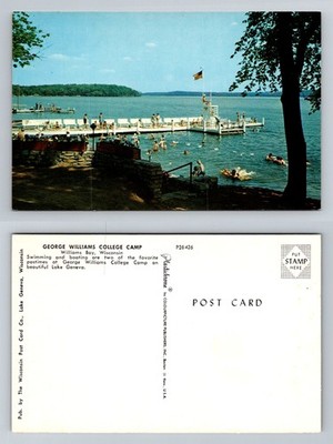 Williams Bay, WI-Wisconsin, George Williams College Camp Geneva Vintage ...