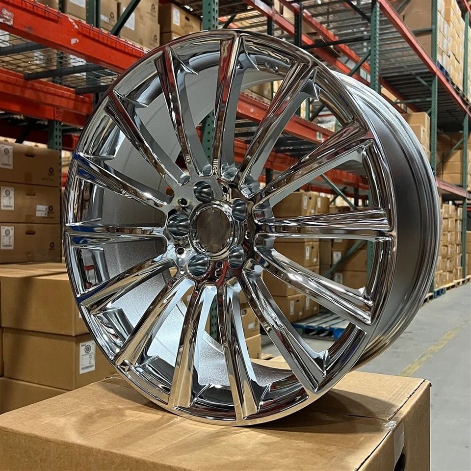20" S63 AMG STYLE CHROME WHEELS RIMS FIT MERCEDES BENZ CL CLASS CL500 ...
