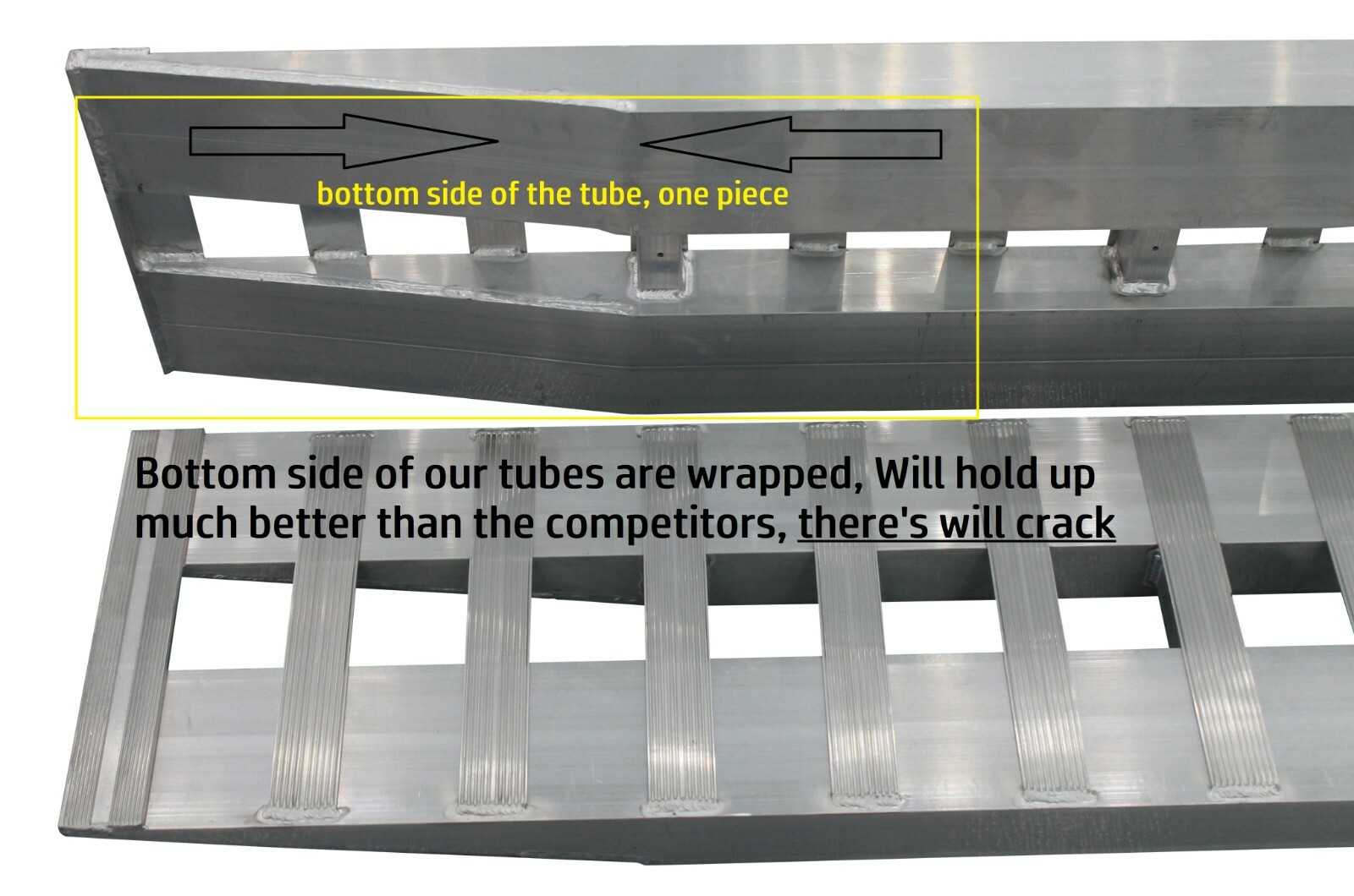 94" X 15" 10000 LBS Stub toe ALUMINUM TRAILER RAMPS 8 Car 96 Auto Truck ...