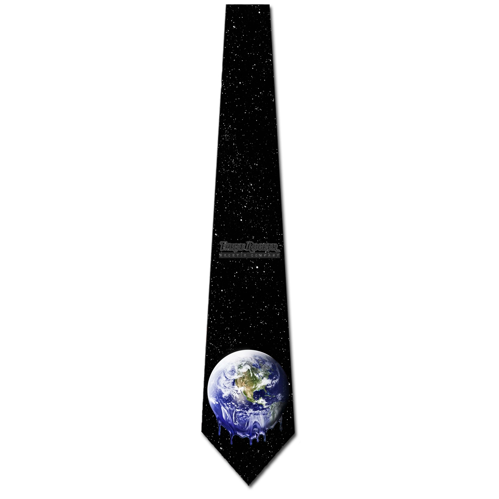 Melting Earth Tie Men's Global Warming Necktie Climate Change Ties NWT ...