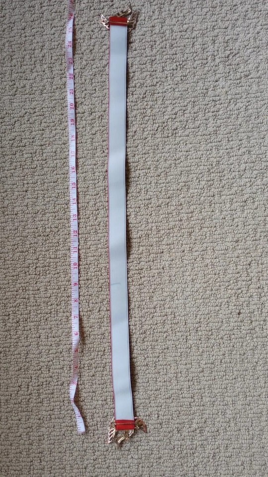 Super Chic Vintage 80s RED interlocking metal Birds Buckle Stylists ...