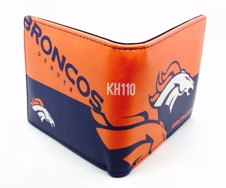 Denver Broncos NFL Men's Printed Logo Leather Bi-Fold Wallet | eBay
