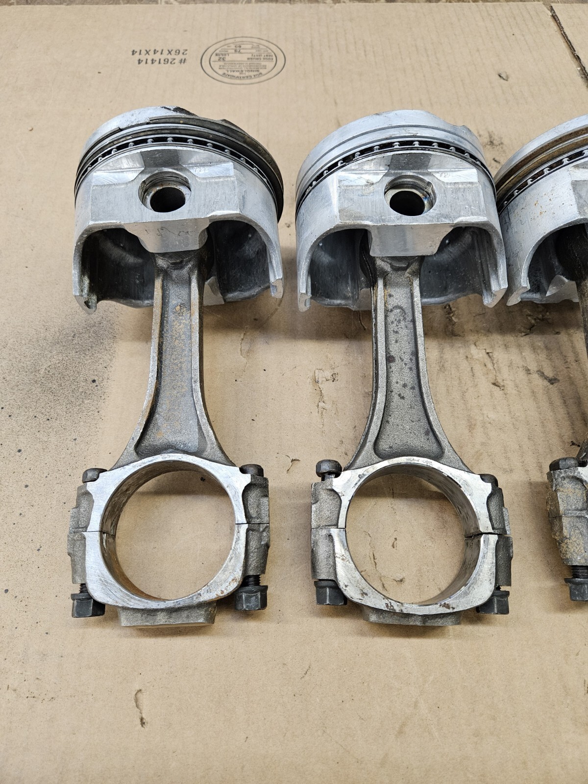 4-427 BBC Forged Aluminum Open Chamber Hi Comp Pistons/Rods ZL1 L88 ...