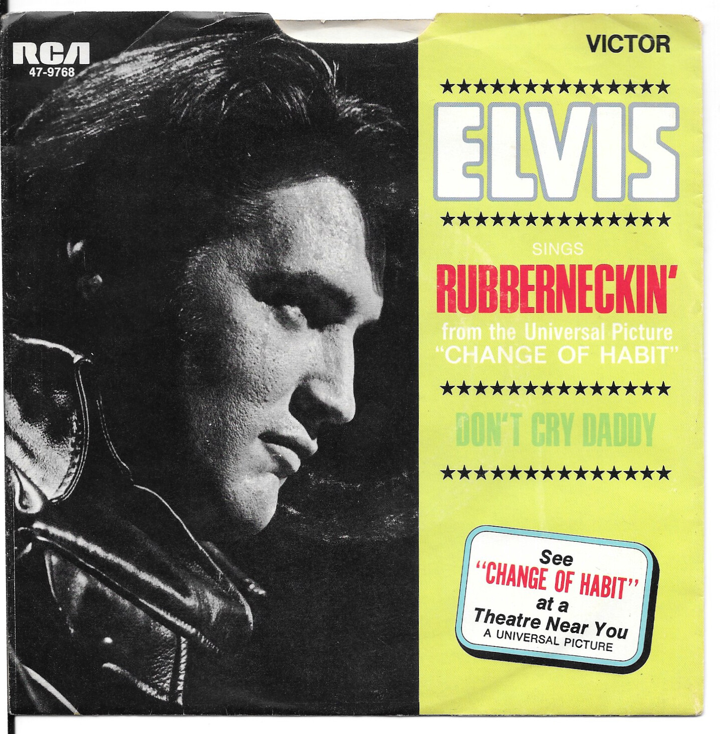 Elvis Presley Dont Cry Daddy Rubberneckin On Rca Rock 45 With Picture