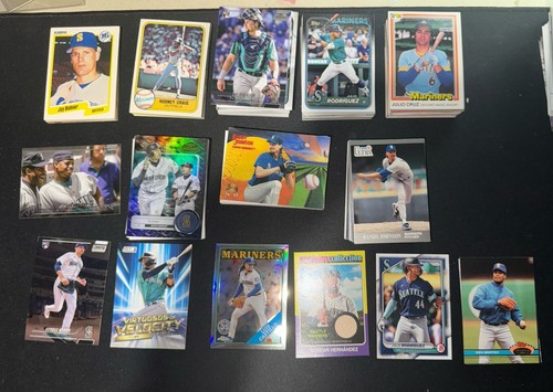 Seattle Mariners Baseball Card Lot. ~300 Cards. 80s to Present. RC ...