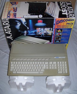 Atari 520 ST STFM Computer 1MB Memory TOS 1.04 STM1 Mouse BOXED ...