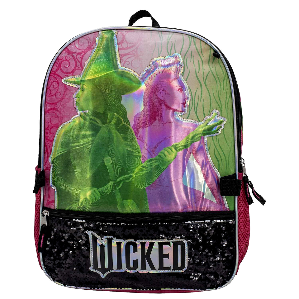 Wicked Backpack Lunch Box Set Tote Bag Large Elphaba Glinda 5 Piece Set ...