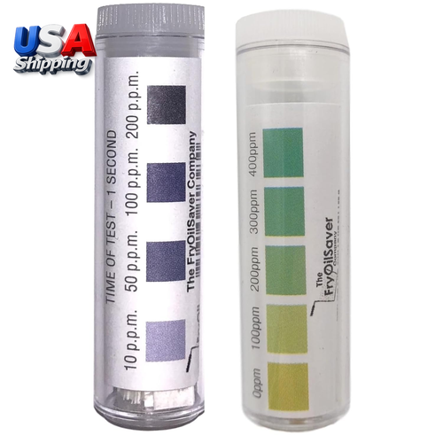 Restaurant Sanitizer Test Kit Combo, 2 X Vial of 100 Strips Each QR5 ...